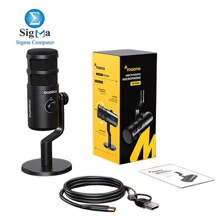 MAONO PD100U – USB dynamic microphone with cardioid pattern, 192kHz ...