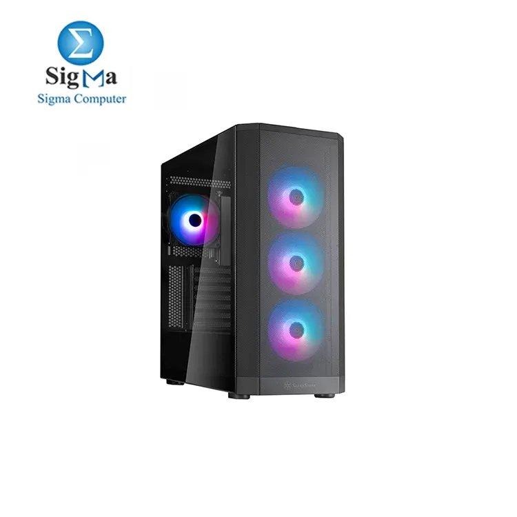SilverStone FARA 514X ATX Mid-Tower Chassis with Four 120mm ARGB Fans ...