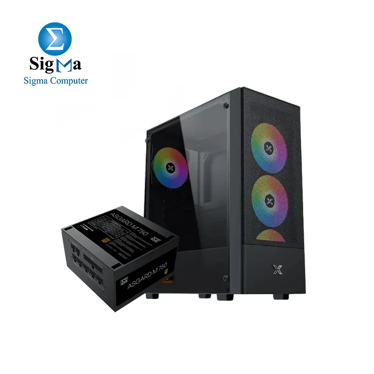 Xigmatek Hero II Air ARGB + Asgard 750W 80+ Bronze Mid Tower Case ...