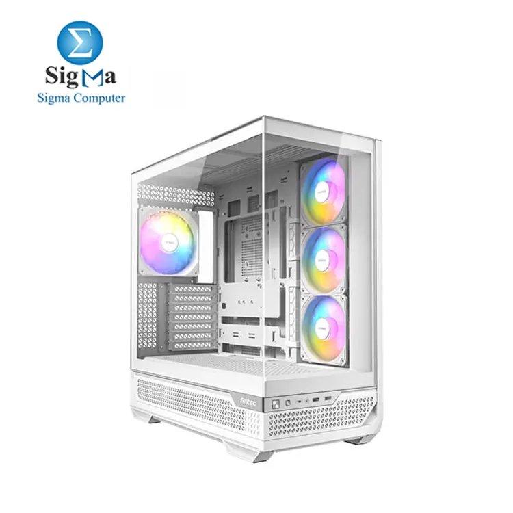Antec C7 ARGB White, RTX 40 GPU Support, 4 x 120mm ARGB PWM Fans ...