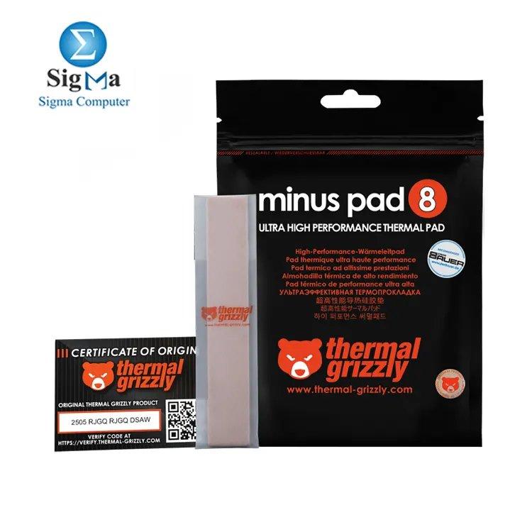 Thermal Grizzly Minus Pad 8 120x20x1.0mm 2Pcs Thermal Pad - TG-MP8-120 ...