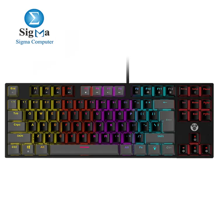 FANTECH ATOM MK876 TKL mechanical keyboard with 87 keys blue switches ...