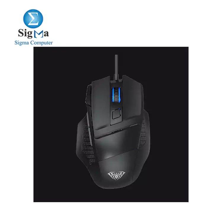 AULA S12 Gaming Mouse up to 4800 DPI with 7 Customized Marco Keys ...