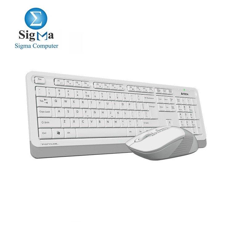 KB+Mouse A4tech Wireless Fstyler FG1010 WHITE - A4 Tech | 375 EGP (11% ...