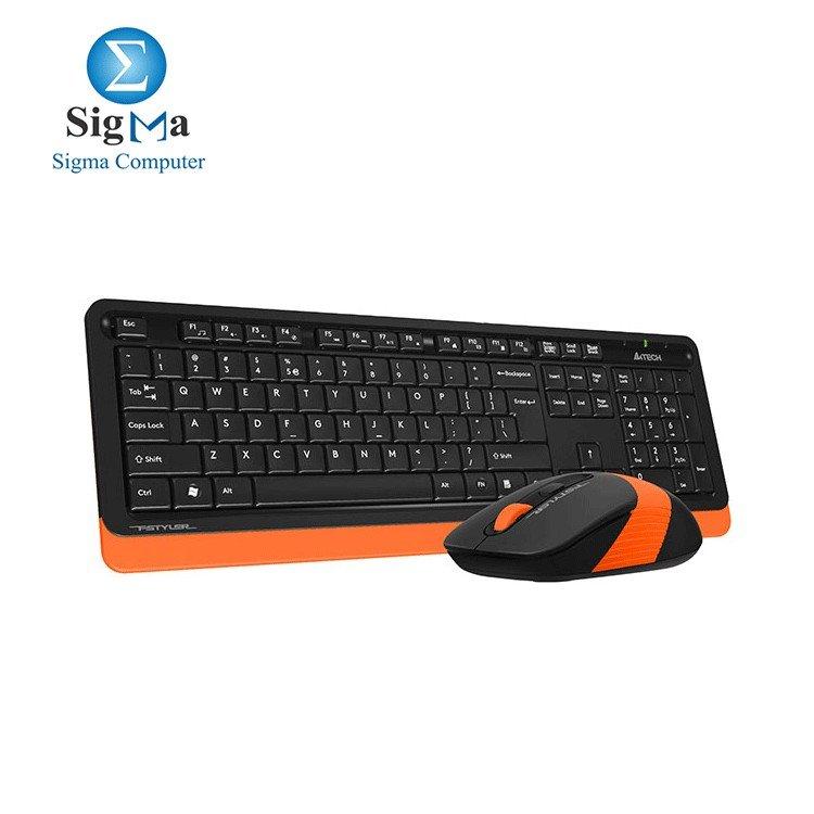 KB+Mouse A4tech Wireless Fstyler FG1010 ORANGE - A4 Tech | 375 EGP (11% ...
