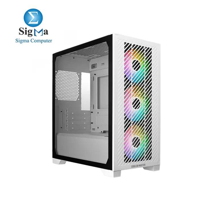 Cooler Master Elite 301 White Micro-ATX High Airflow PC Case, 365mm GPU ...